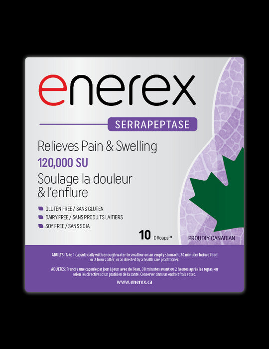 Enerex Serrapeptase 120,000SU – Enerex Botanicals